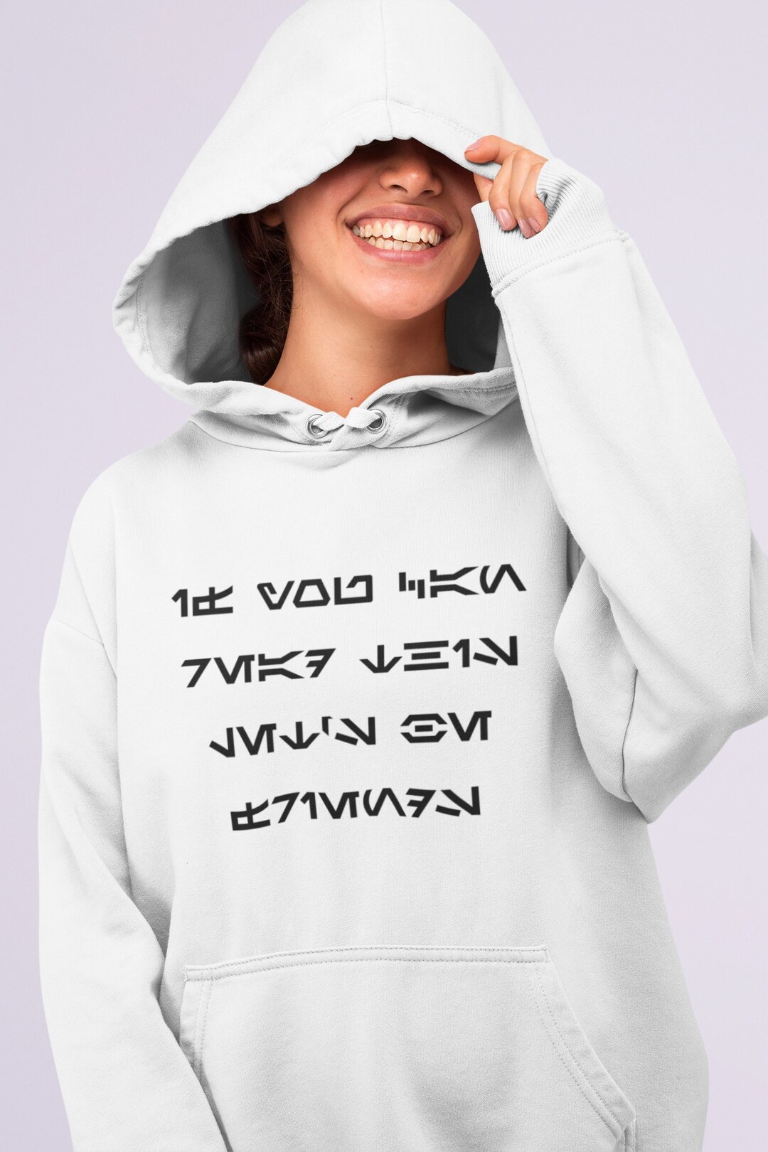 Funny Star Wars Aurebesh Alphabet Hoodie, If You Can Read This Lets Be ...