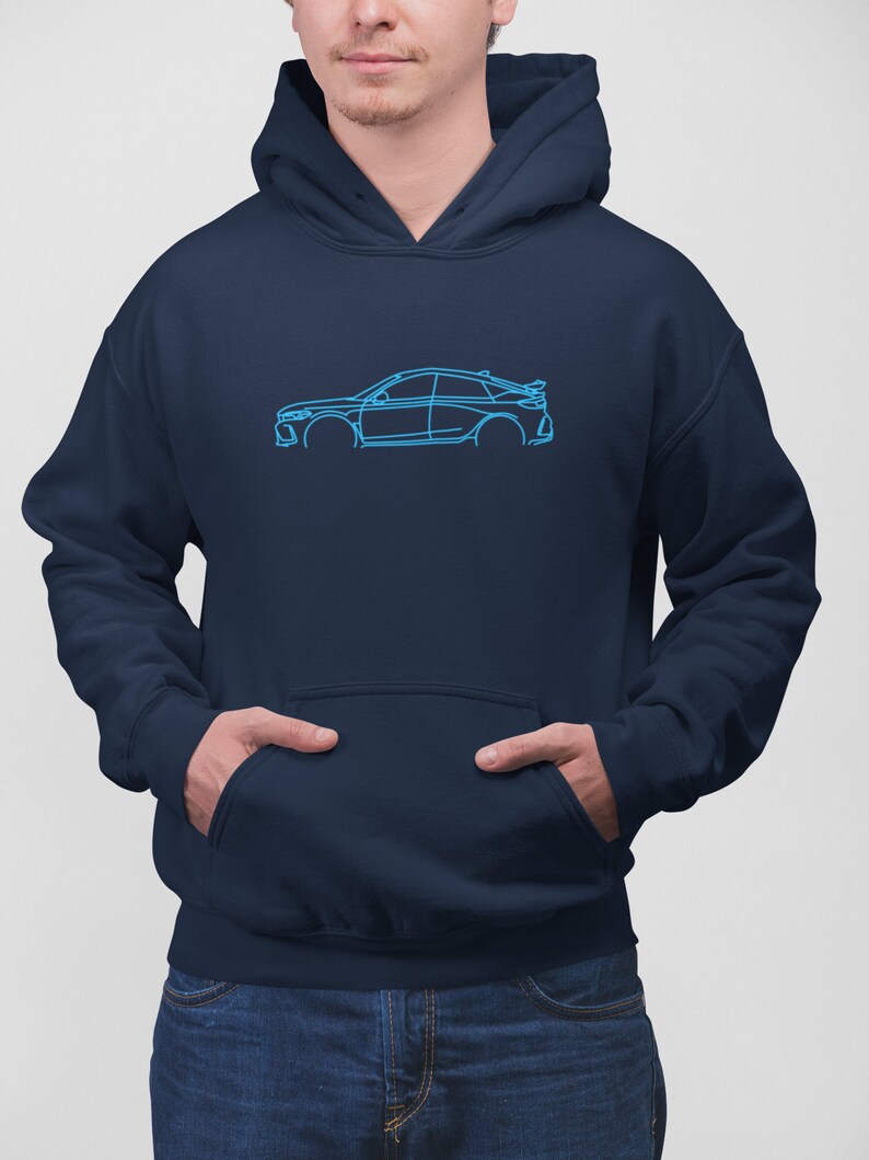 Honda Civic Type R FL5 2023 Line Art Premium Hoodie - Etsy