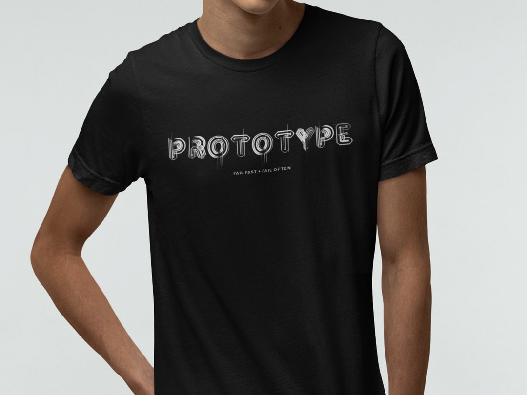 Prototype T-shirt, Minimalist Print Graphic Tees, Engineer Gift ...
