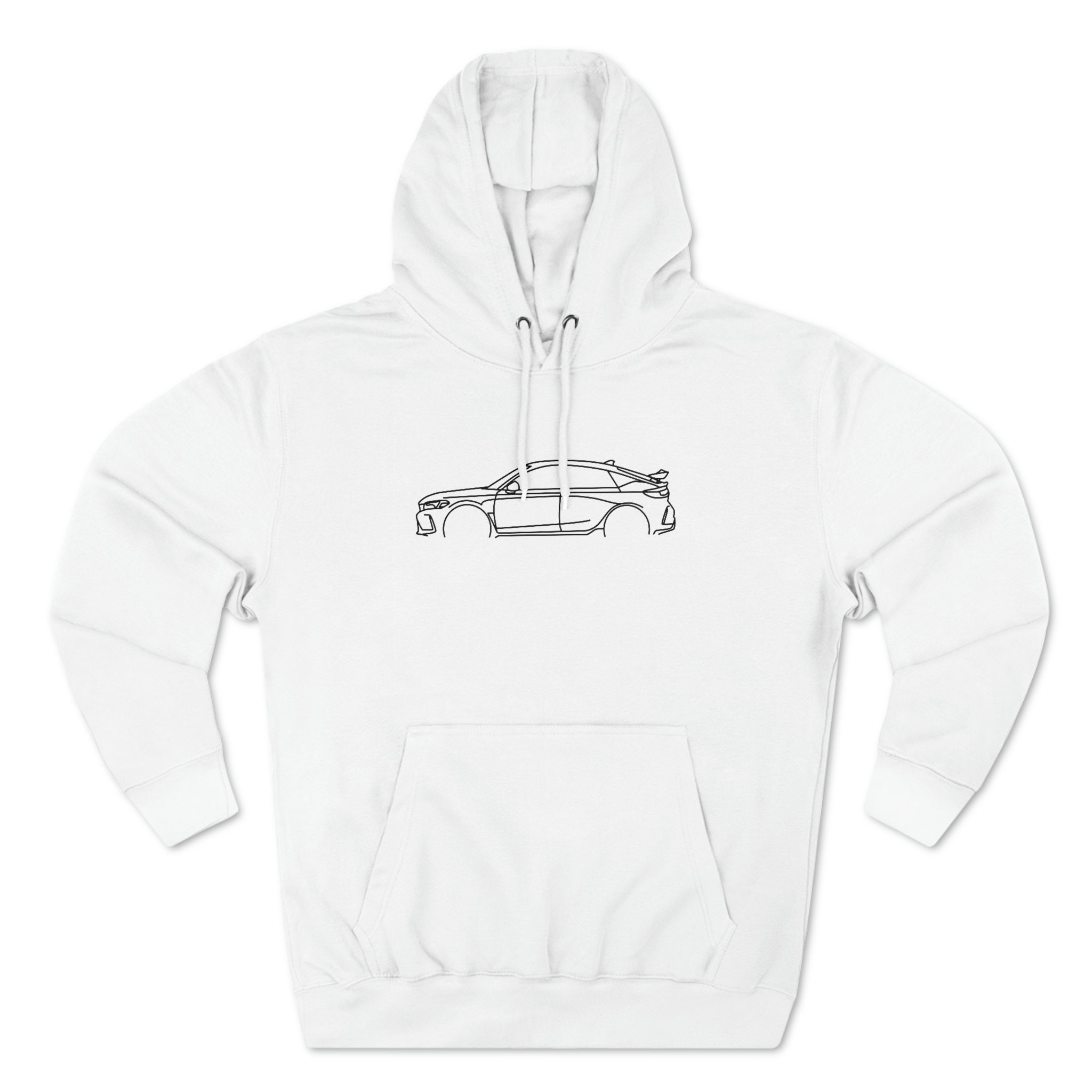 Honda Civic Type R FL5 2023 Line Art Premium Hoodie, Minimalist Honda ...