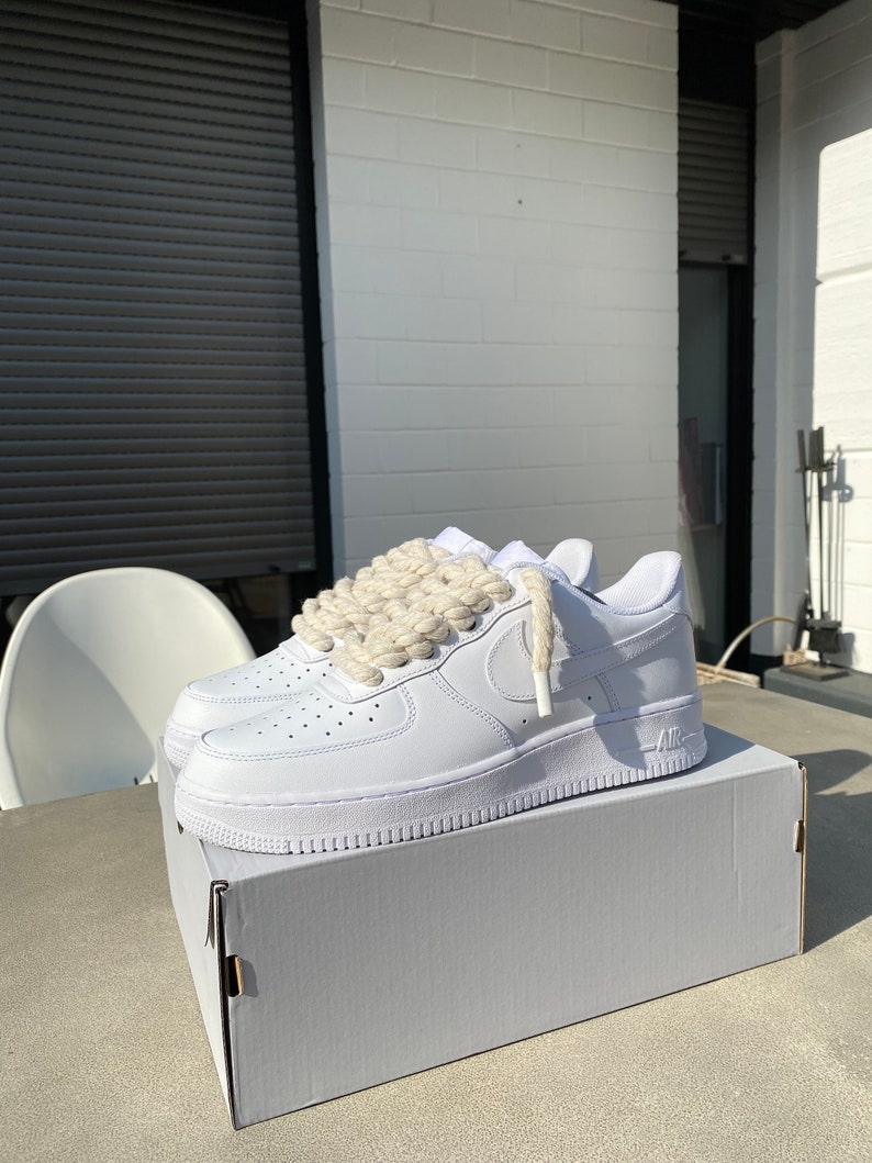 Nike Air Force Chunky Rope Laces Custom - Etsy