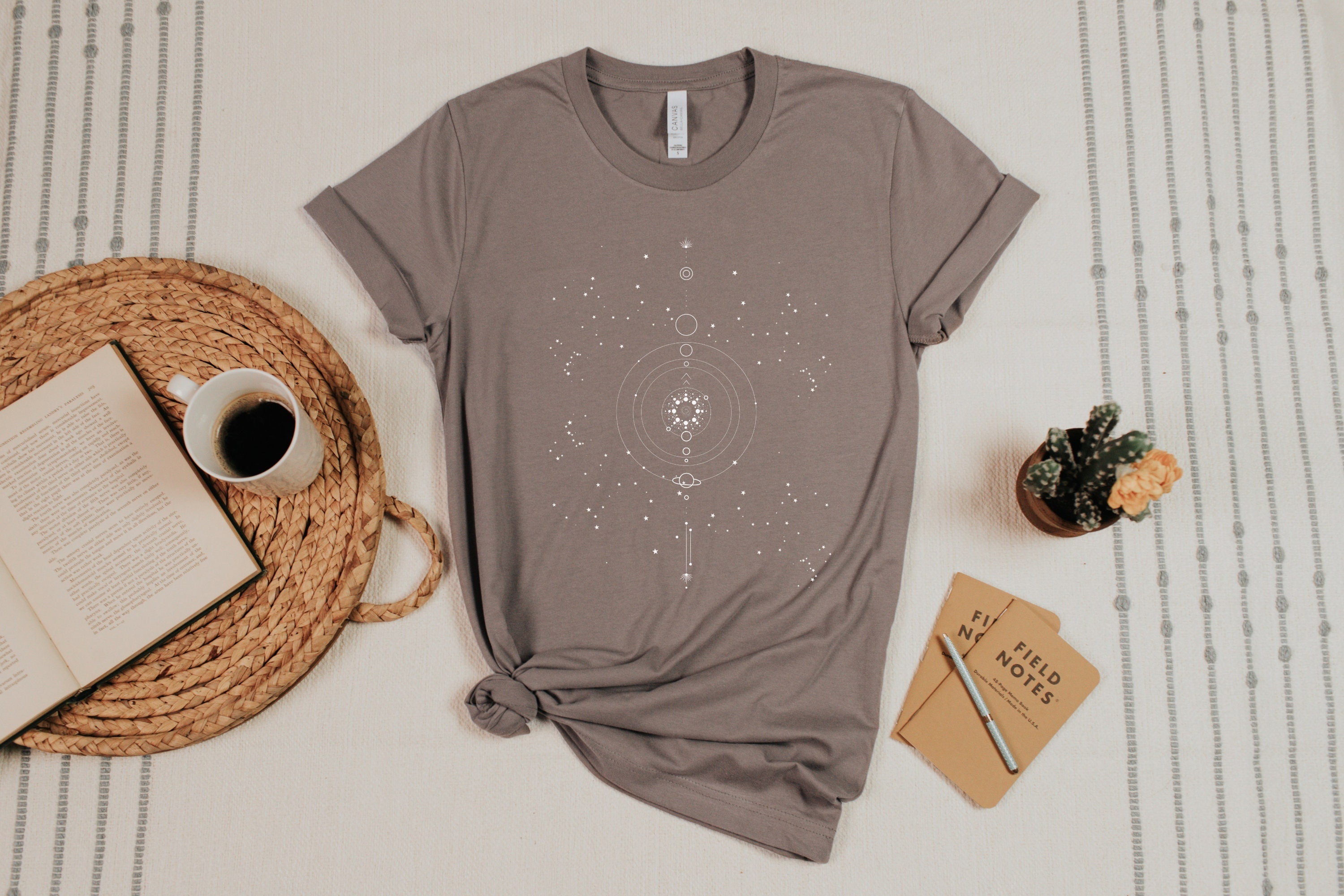 Solar System Celestial Shirt Moon Graphic T Shirt Moon Phase - Etsy