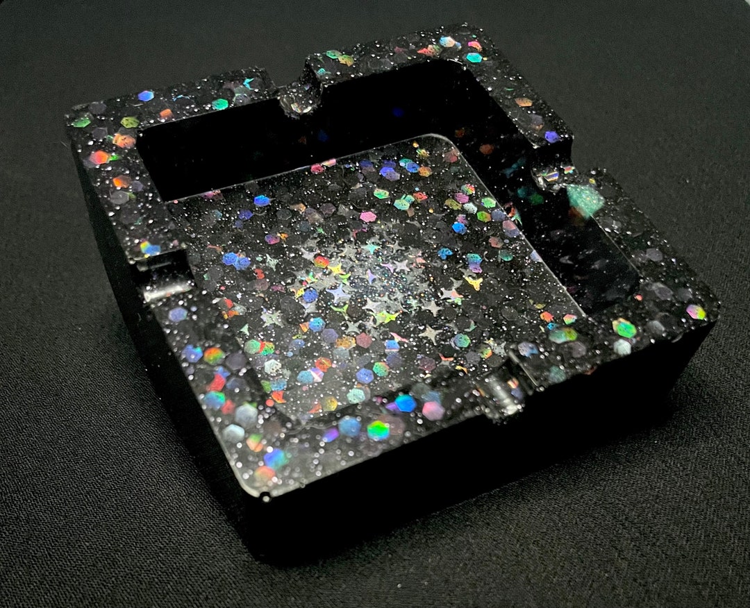 Epoxy Resin Square Ashtray - Etsy