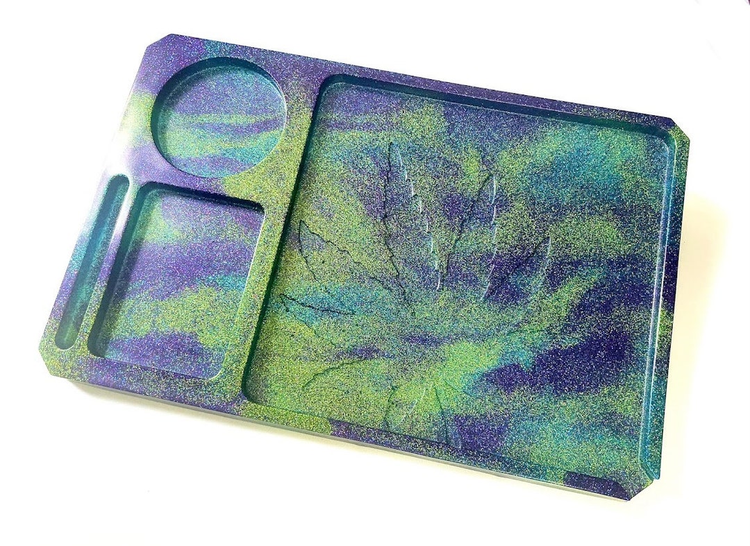 Epoxy Resin Weed Rolling Tray - Etsy