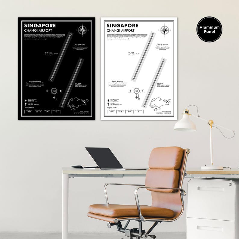 SIN, Singapore Changi Airport, Airport Map Art, Airport Code Art ...