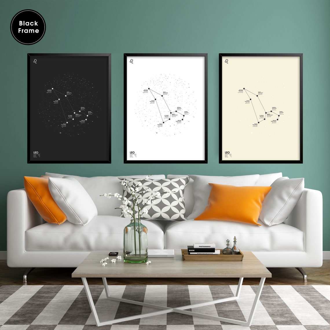 Leo, Leo Poster, Star Map, Custom Star Map, Star Map Print ...