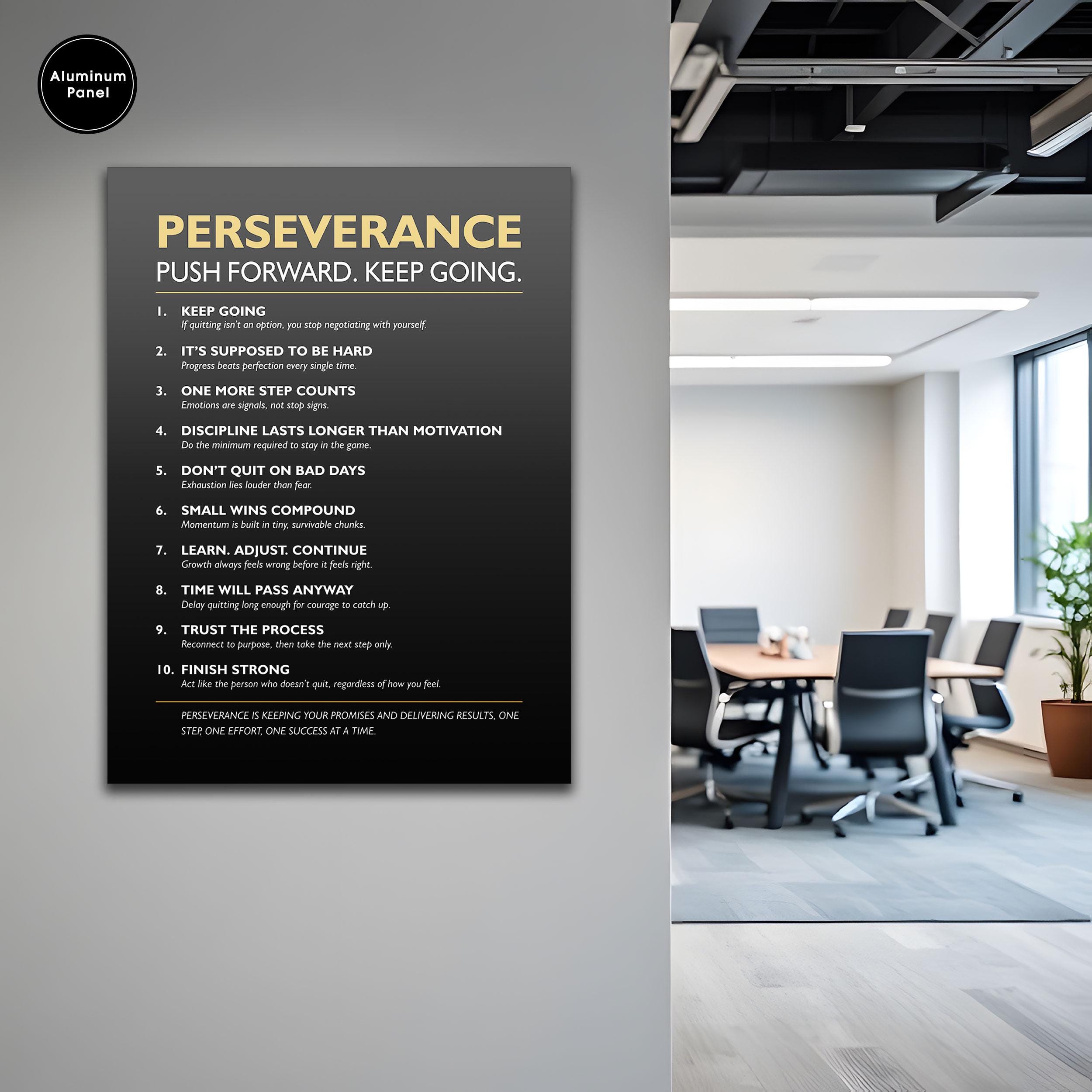 Perseverance Motivational Wall Art | Inspirational Poster | Sports ...