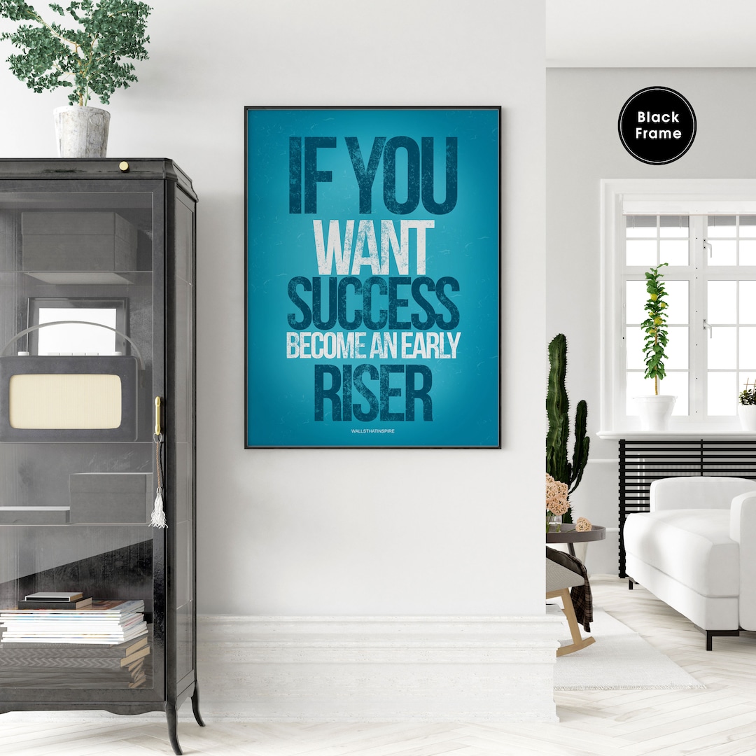 Motivational Poster, Motivational Wall Art, Motivational Quotes ...