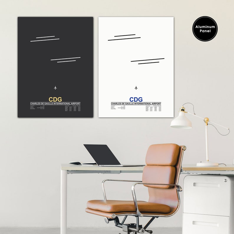 CDG Airport Code Map Art Print, Paris France - Etsy