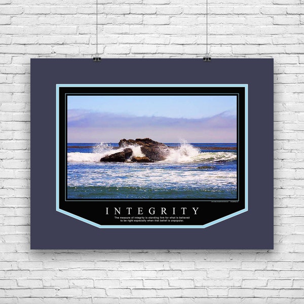 Integrity Poster - Etsy