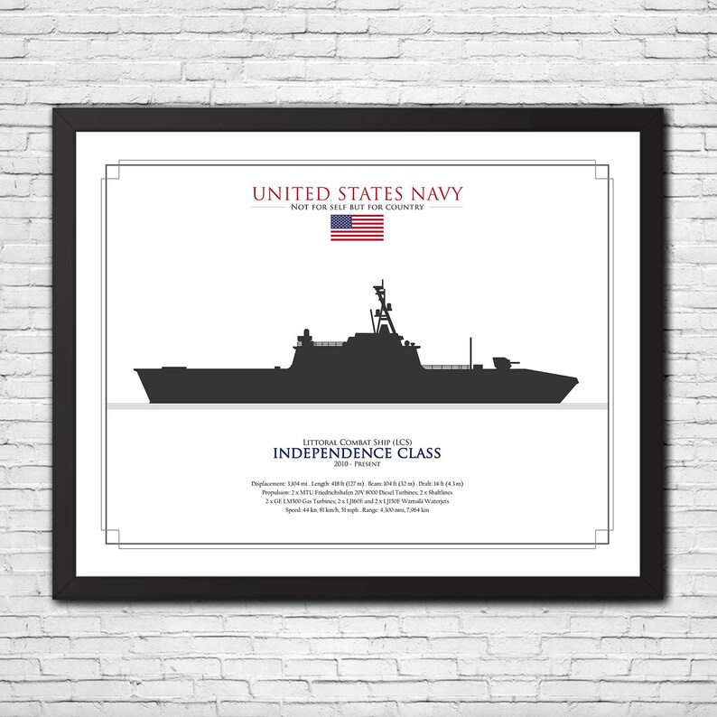 US Navy, Ship Silhouette, Independence Class, Littoral Combat Ship LCS ...