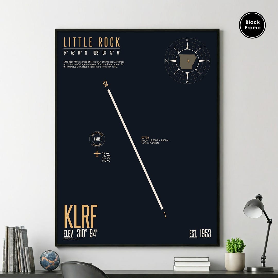 Little Rock Air Force Base (KLRF), Military Airfield, Military Runway ...