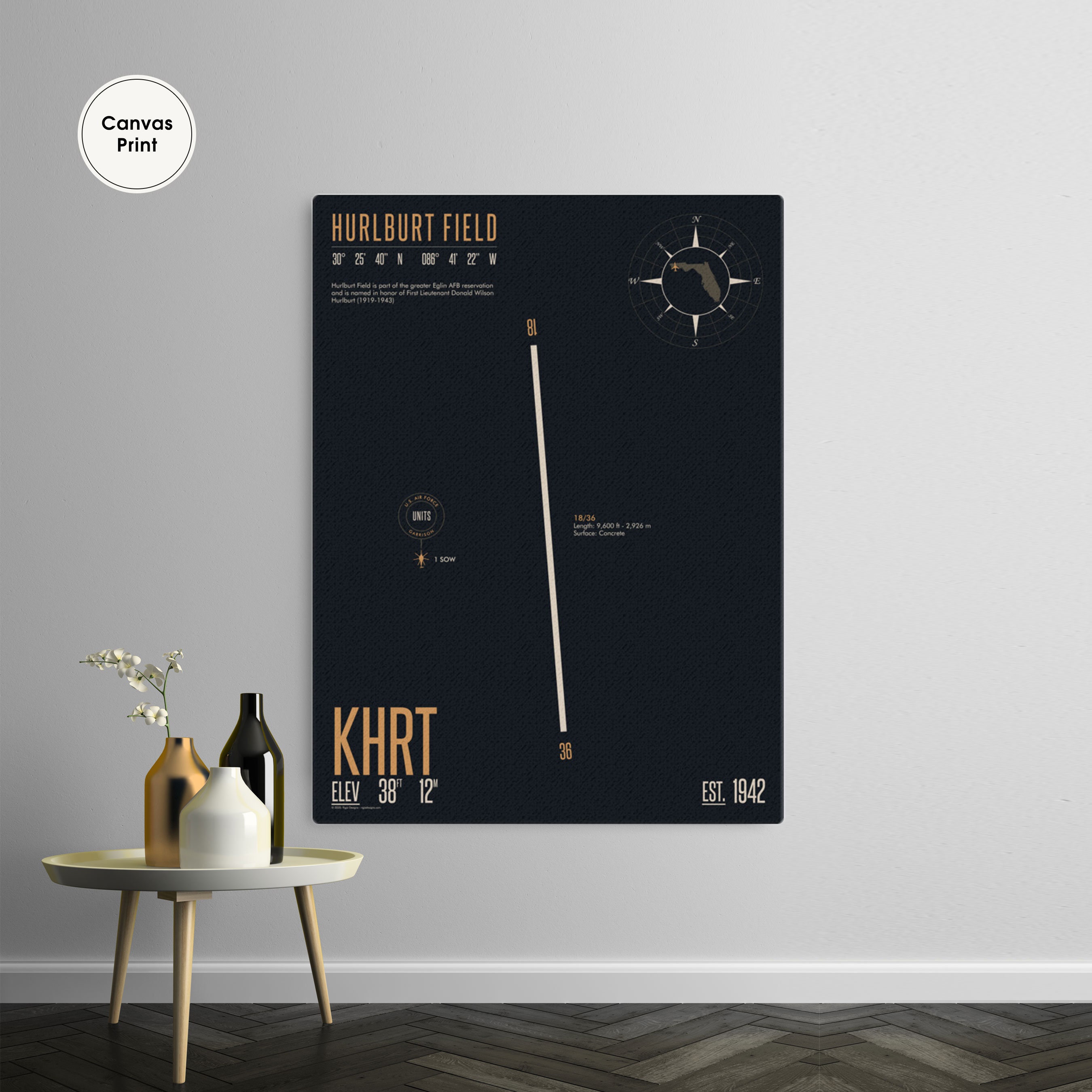 Hurlburt Field Air Force Base KHRT Military Airfield - Etsy