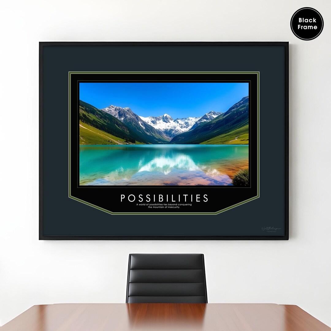 Motivational 'possibilities' Poster, Office Wall Art - Etsy