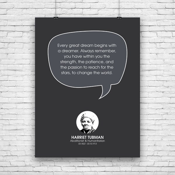 Harriet Tubman Quote - Etsy