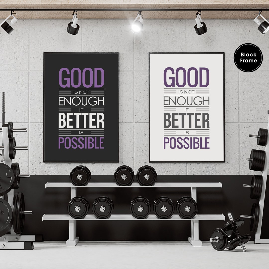 Not Enough, Gym Poster, Gym Wall Art, Gym Motivational Poster, Gym ...