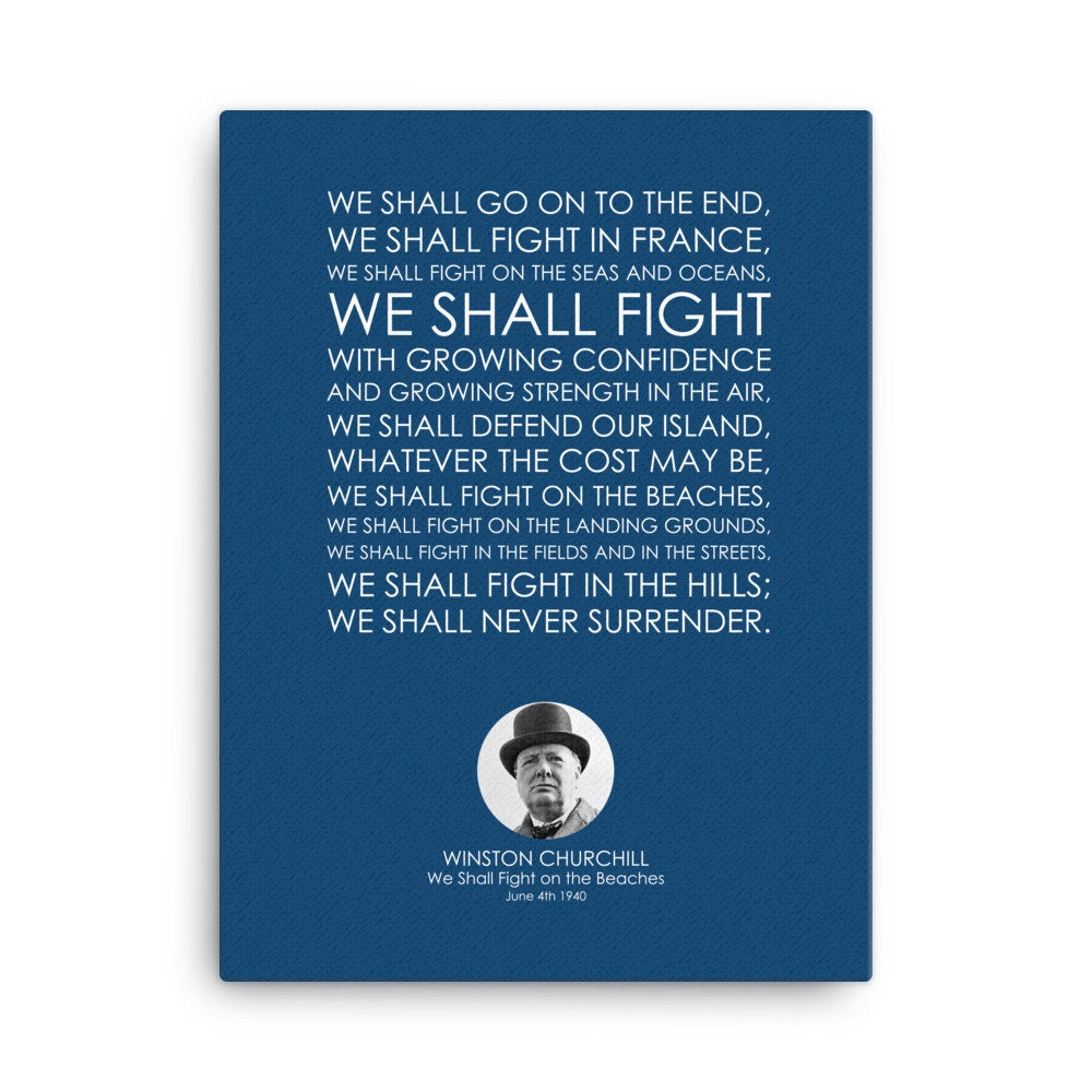 Winston Churchill, We Shall Fight on the Beaches, Great Speeches, Great ...