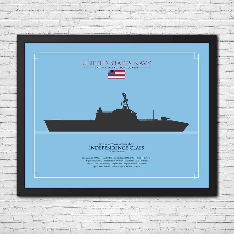 US Navy, Ship Silhouette, Independence Class, Littoral Combat Ship LCS ...