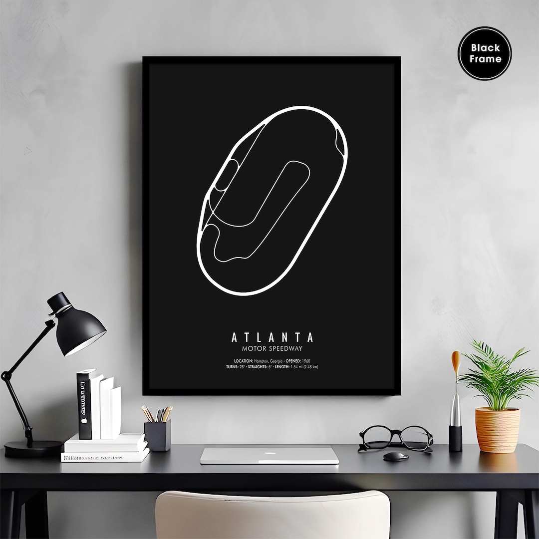 Atlanta Motor Speedway, Nascar Racetrack, Nascar Wall Art, Racetrack ...