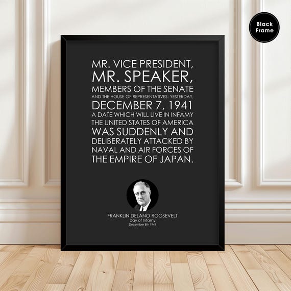 Pearl Harbor Roosevelt Quotes