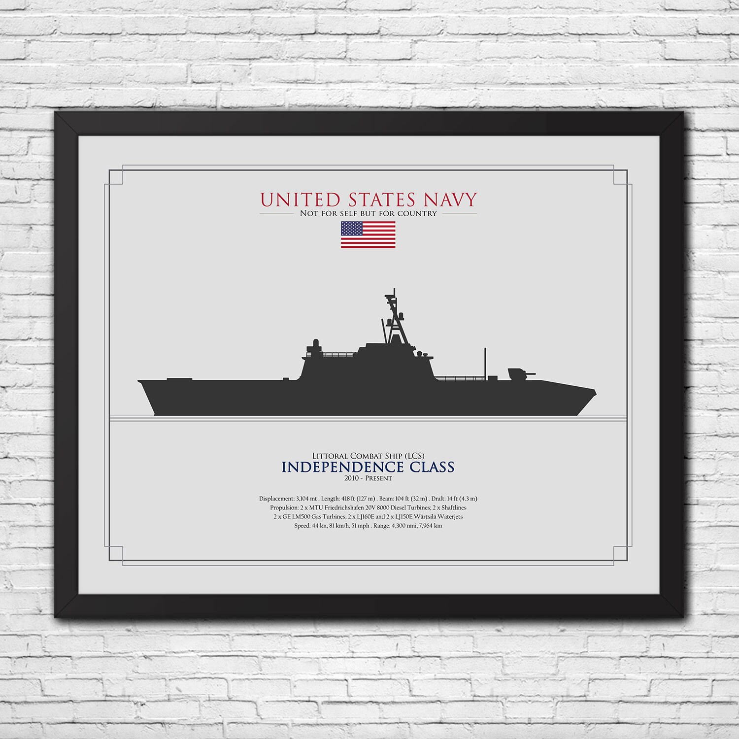 US Navy, Ship Silhouette, Independence Class, Littoral Combat Ship LCS ...