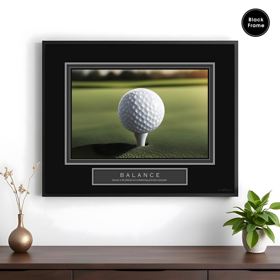 Motivational Poster, Balance, Motivational Wall Art, Motivational ...
