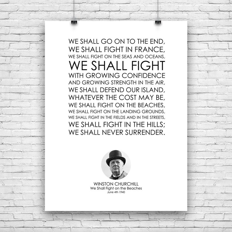 Winston Churchill, We Shall Fight on the Beaches, Great Speeches, Great ...