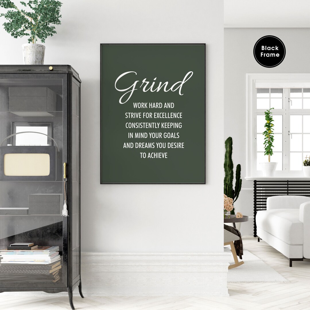 Motivational Poster Motivational Wall Art Motivational - Etsy