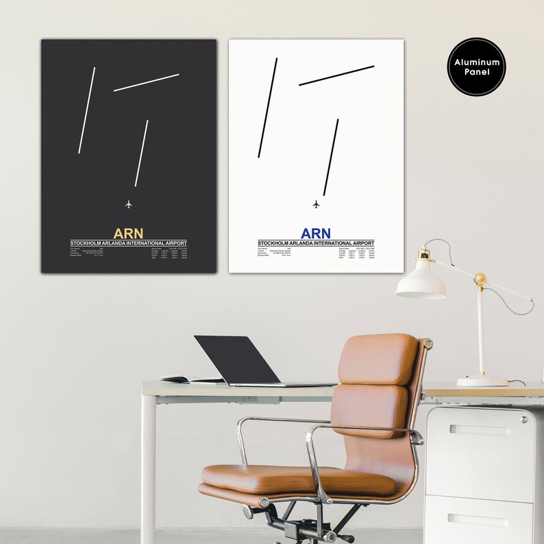 Stockholm Arlanda Intl. Airport, ARN, Airport Map Art, Airport Code Art ...