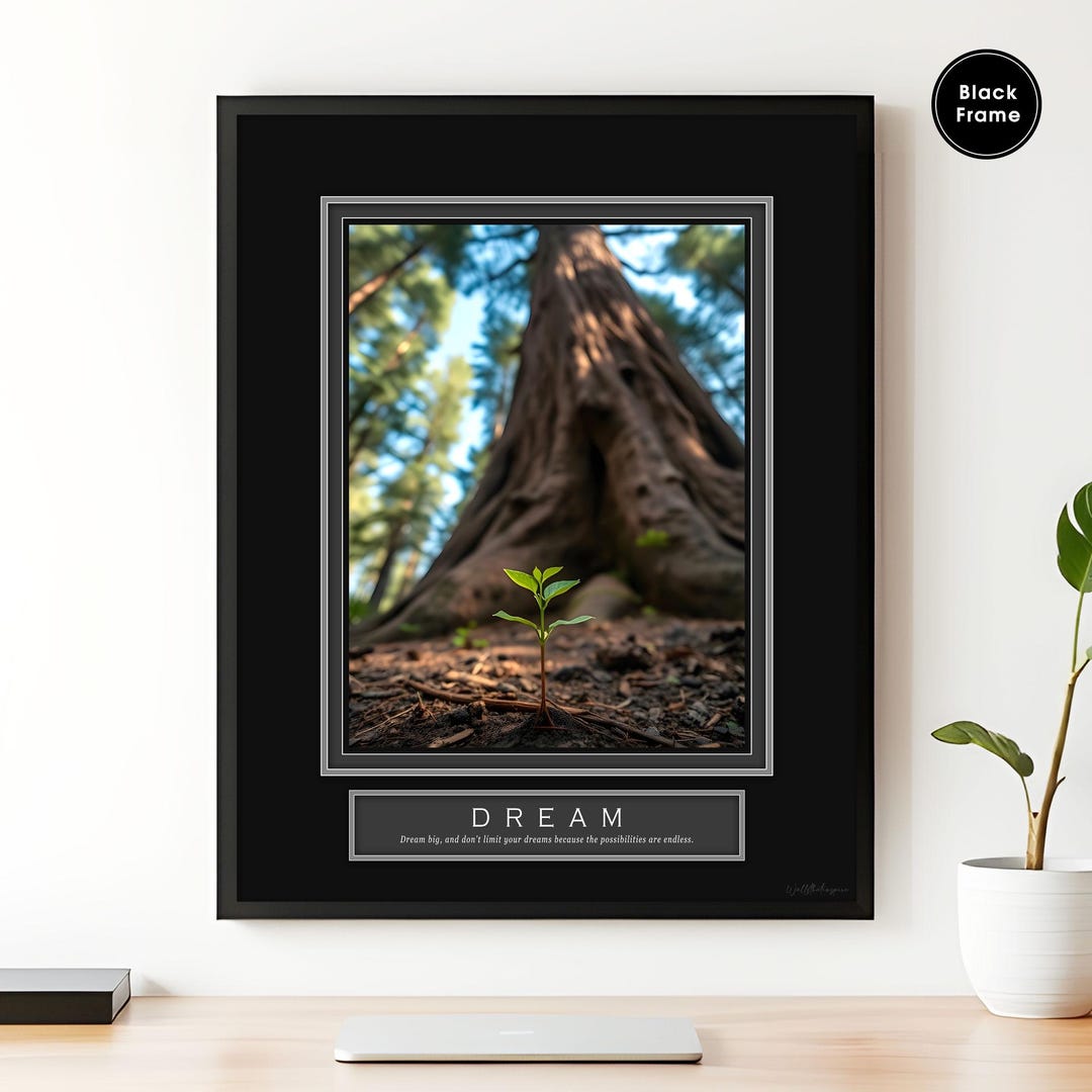 Motivational Poster, Dream, Motivational Wall Art, Motivational Quotes ...