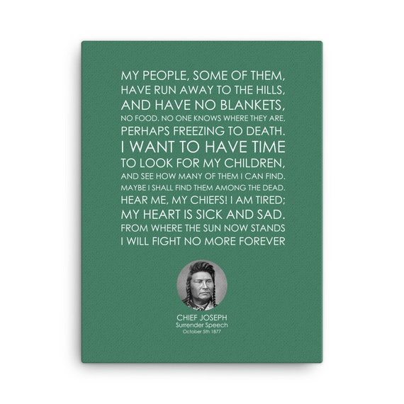 Chief Joseph Speech