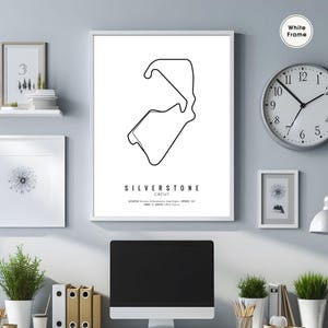 Silverstone Circuit, F1 Circuit, F1 Circuit Wall Art, F1 Race Track, F1 ...