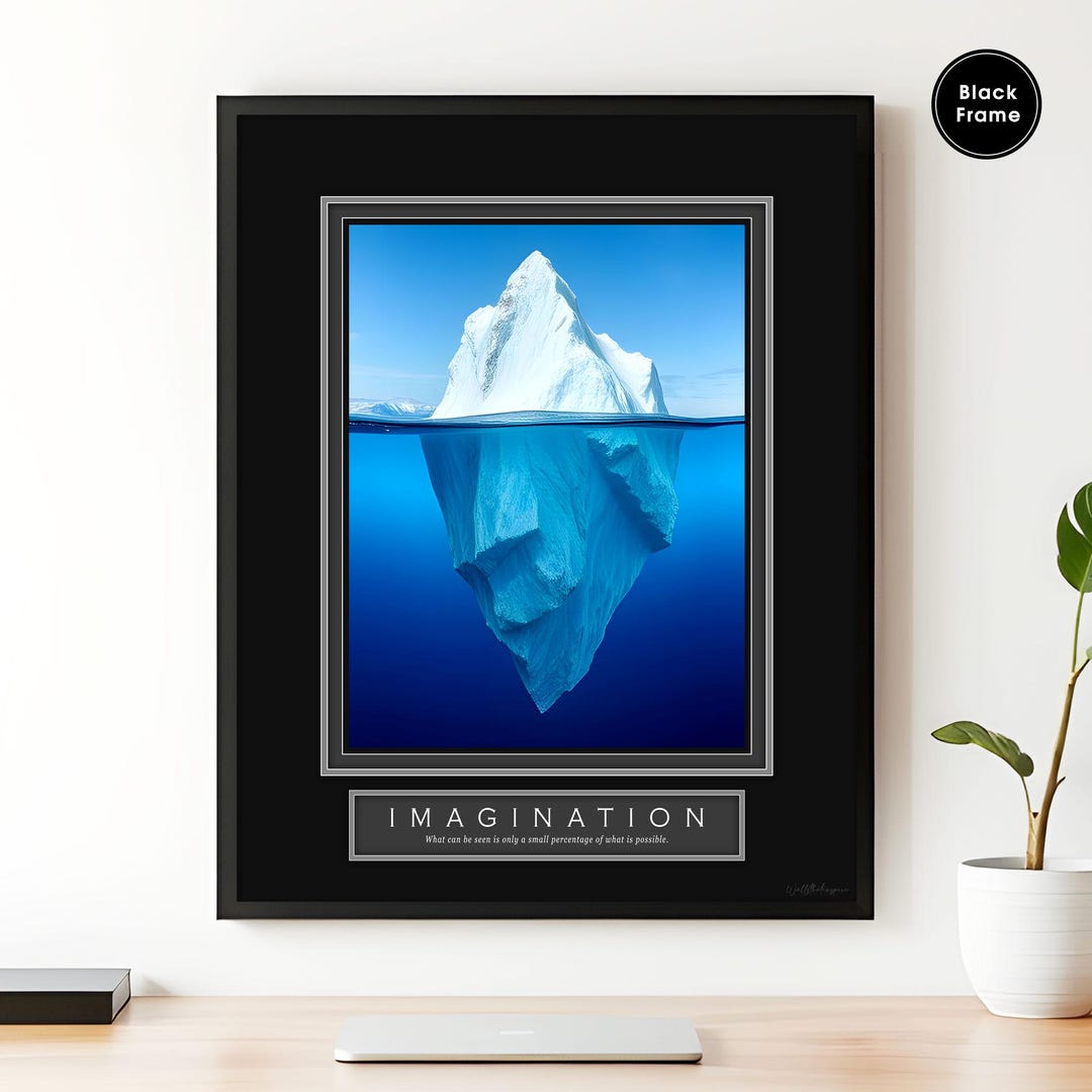 Motivational Poster, Imagination, Motivational Wall Art, Motivational ...