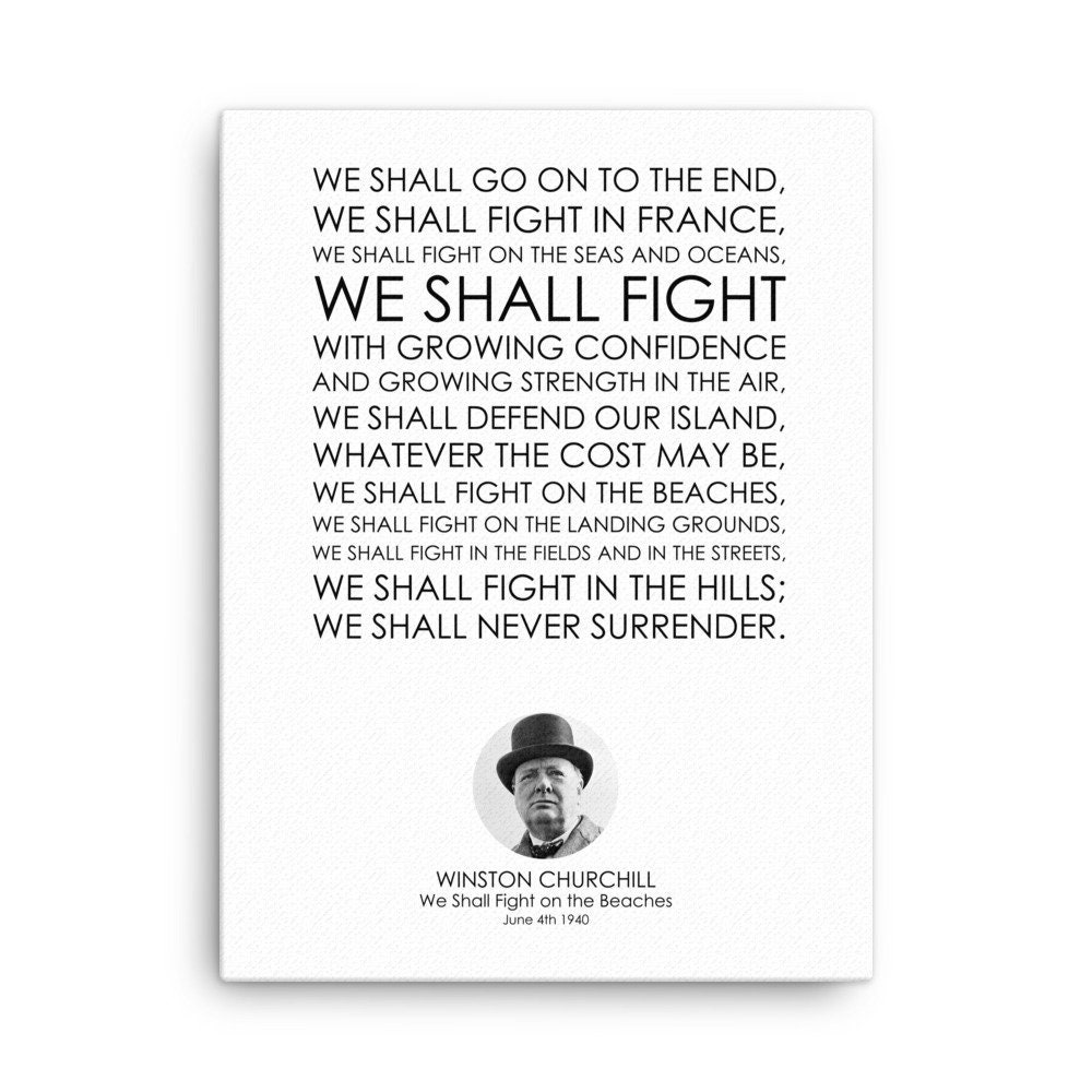 Winston Churchill, We Shall Fight on the Beaches, Great Speeches, Great ...
