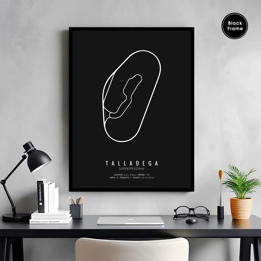 Talladega Superspeedway, Nascar Racetrack, Nascar Wall Art, Racetrack ...