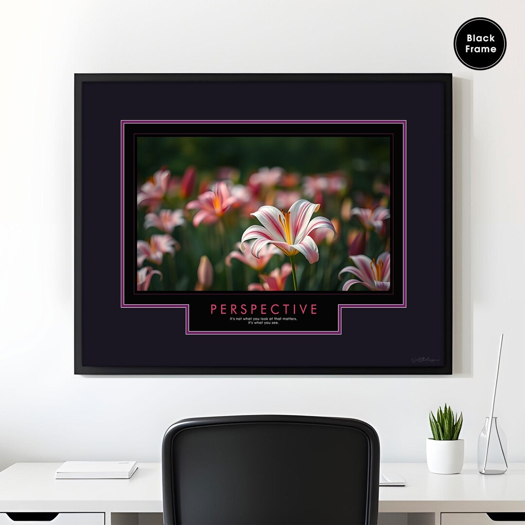 Motivational Poster, Perspective, Motivational Wall Art, Motivational ...