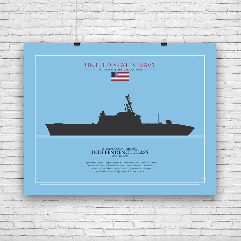US Navy, Ship Silhouette, Independence Class, Littoral Combat Ship LCS ...
