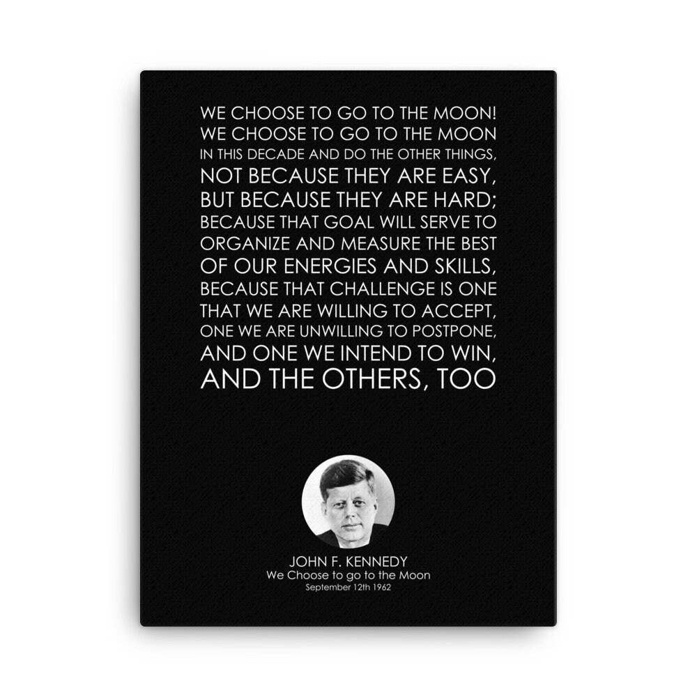 John F Kennedy, We Choose to Go to the Moon Speech, Great Speeches ...