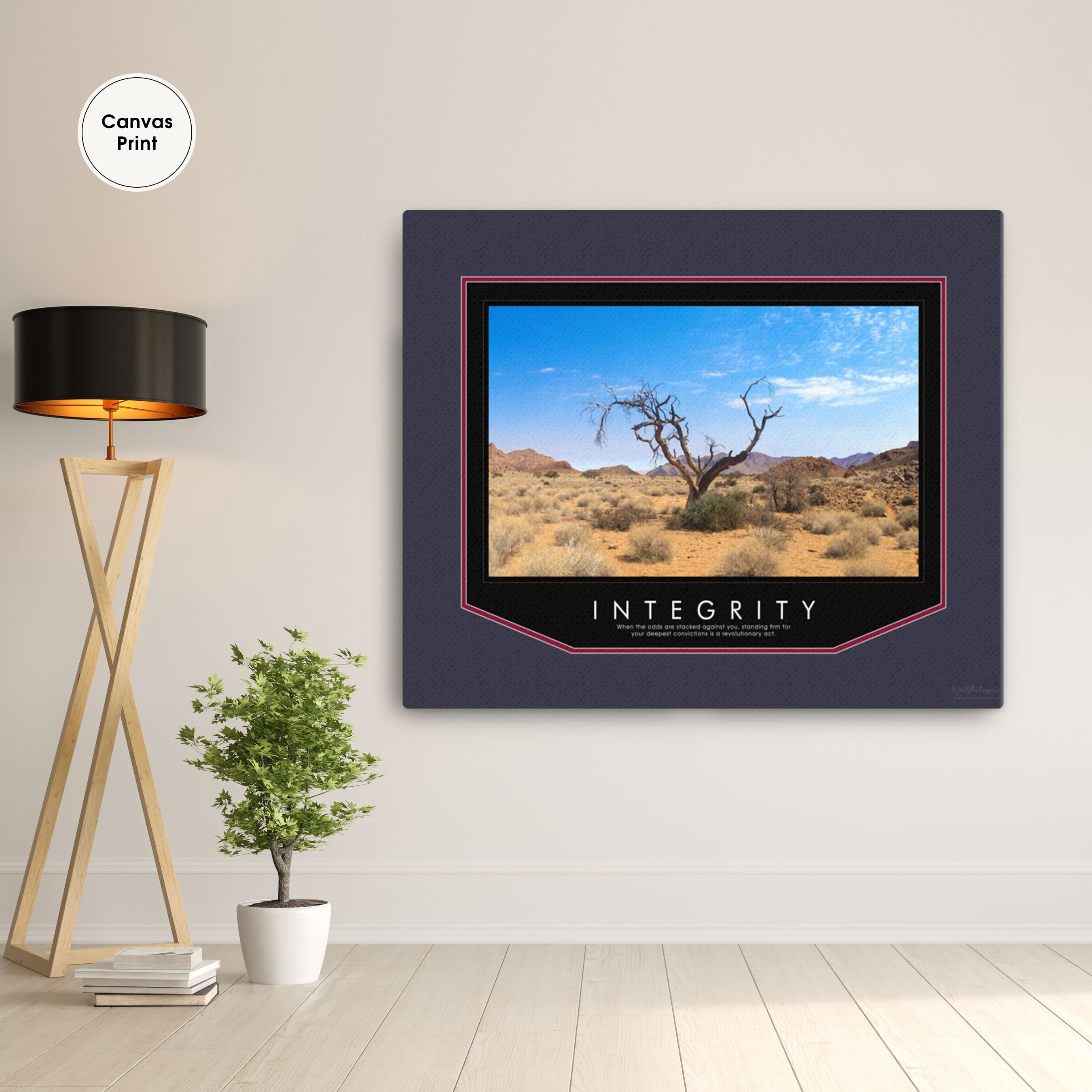 Motivational Poster, Integrity, Motivational Wall Art, Motivational ...