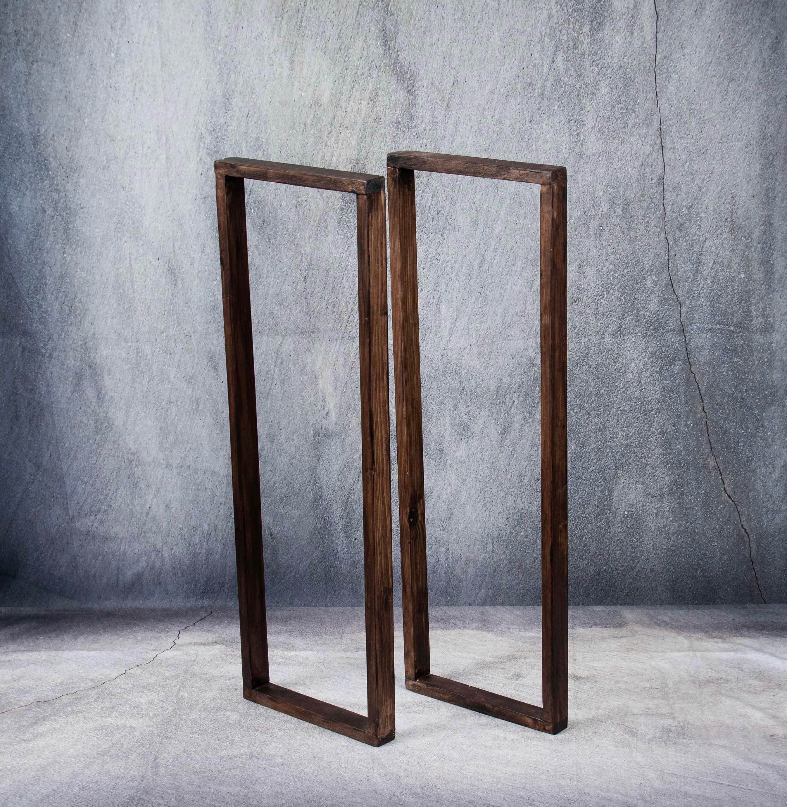 Rustic Wooden Table Leg Low Coffee Table Leg Console Table Leg ...