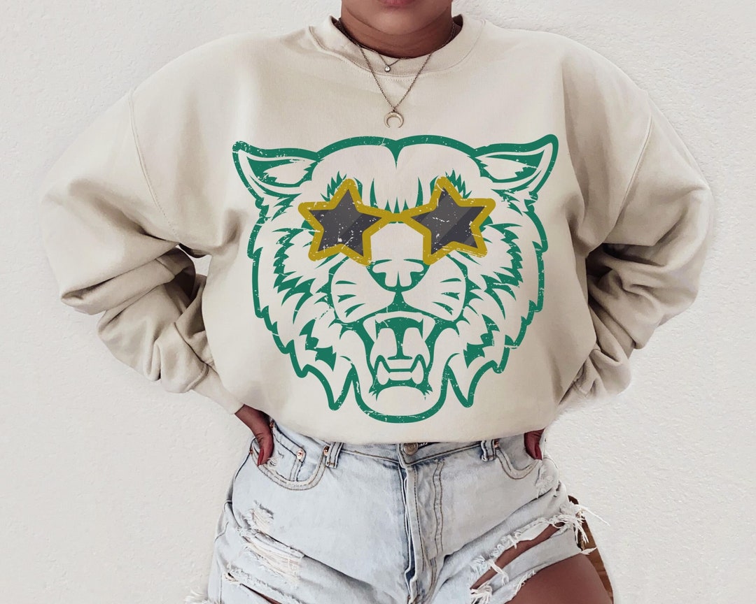 Green and White Bobcats Sweatshirt, Athens Ohio Sweatshirt, Bobcats ...