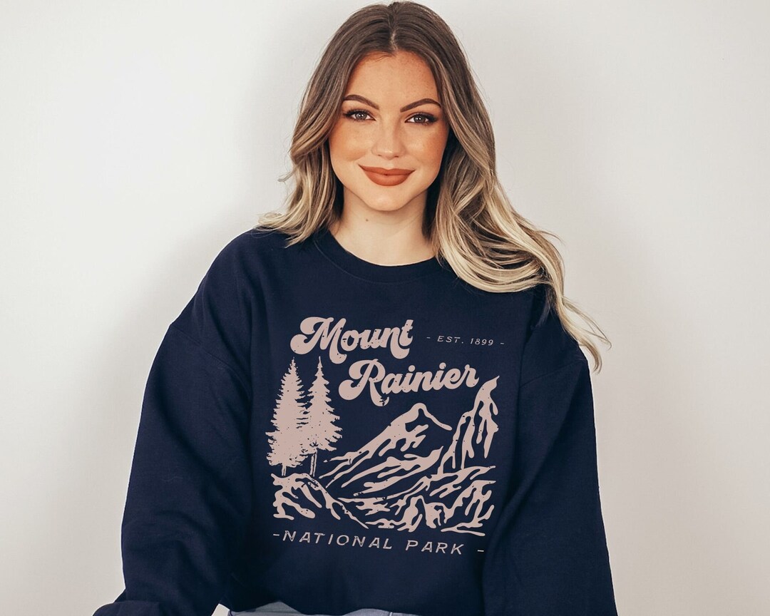 Mt Rainier National Park Sweatshirt Mount Rainer NP Shirt Mount Rainier ...