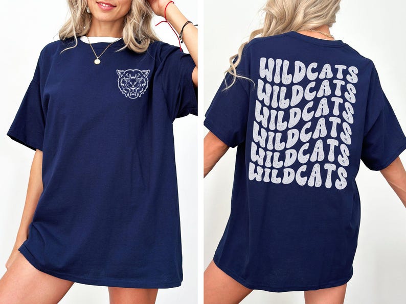 Comfort Colors Wildcats Shirt, Wildcats Mascot Tee Game Day Apparel ...