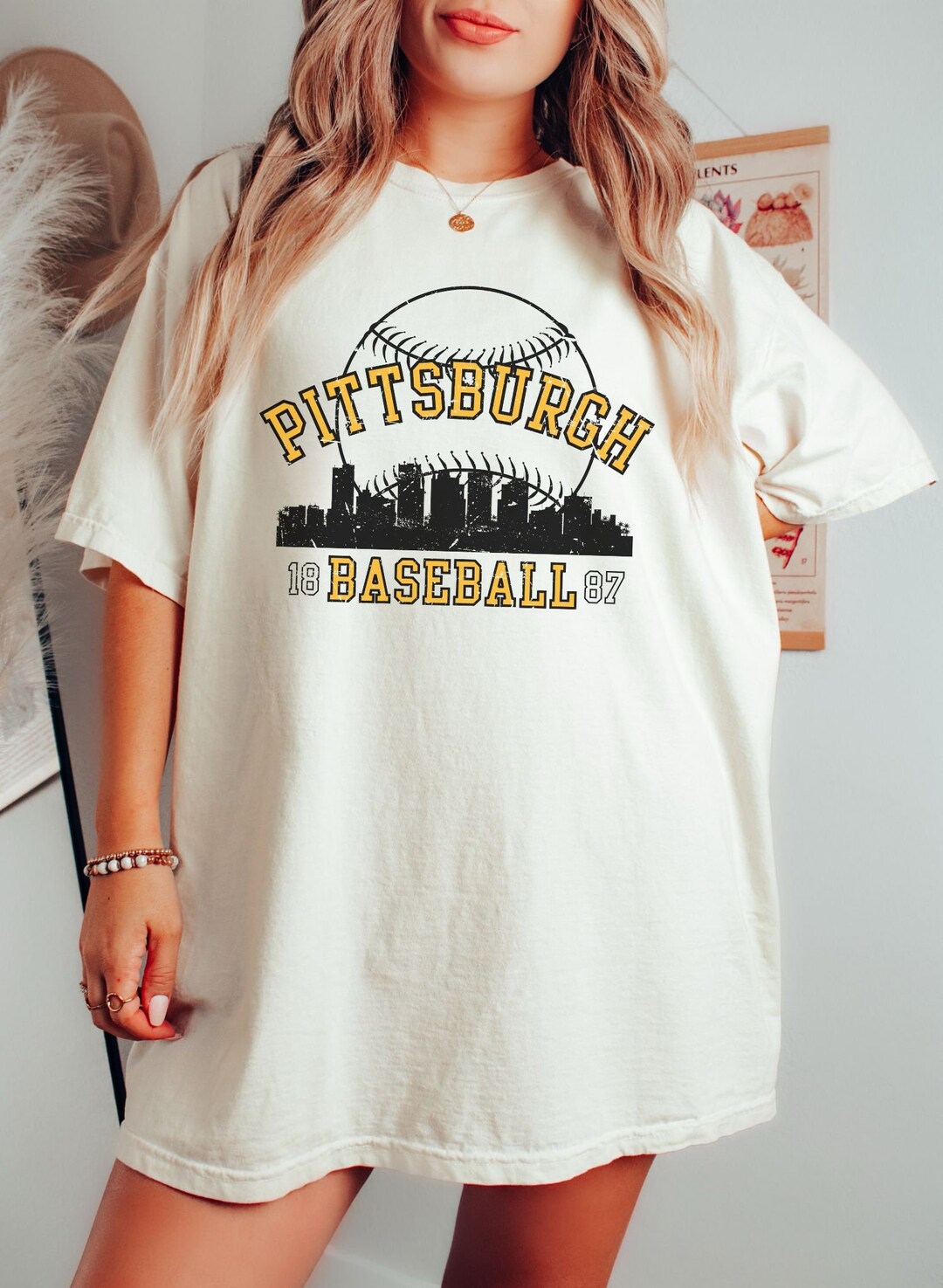 Comfort Colors Vintage Style Pittsburgh Baseball Shirt Pittsburgh Shirt ...