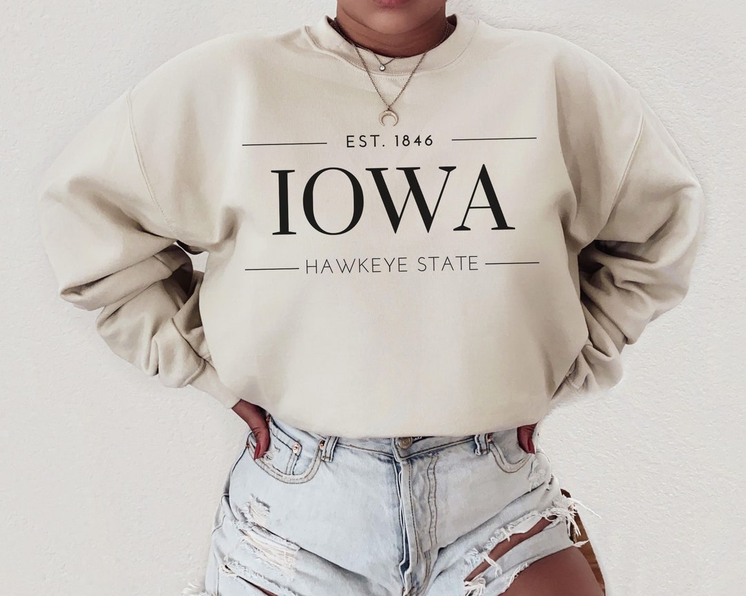 Iowa Sweatshirt Iowa Crewneck State of Iowa Shirt Iowa Gifts - Etsy