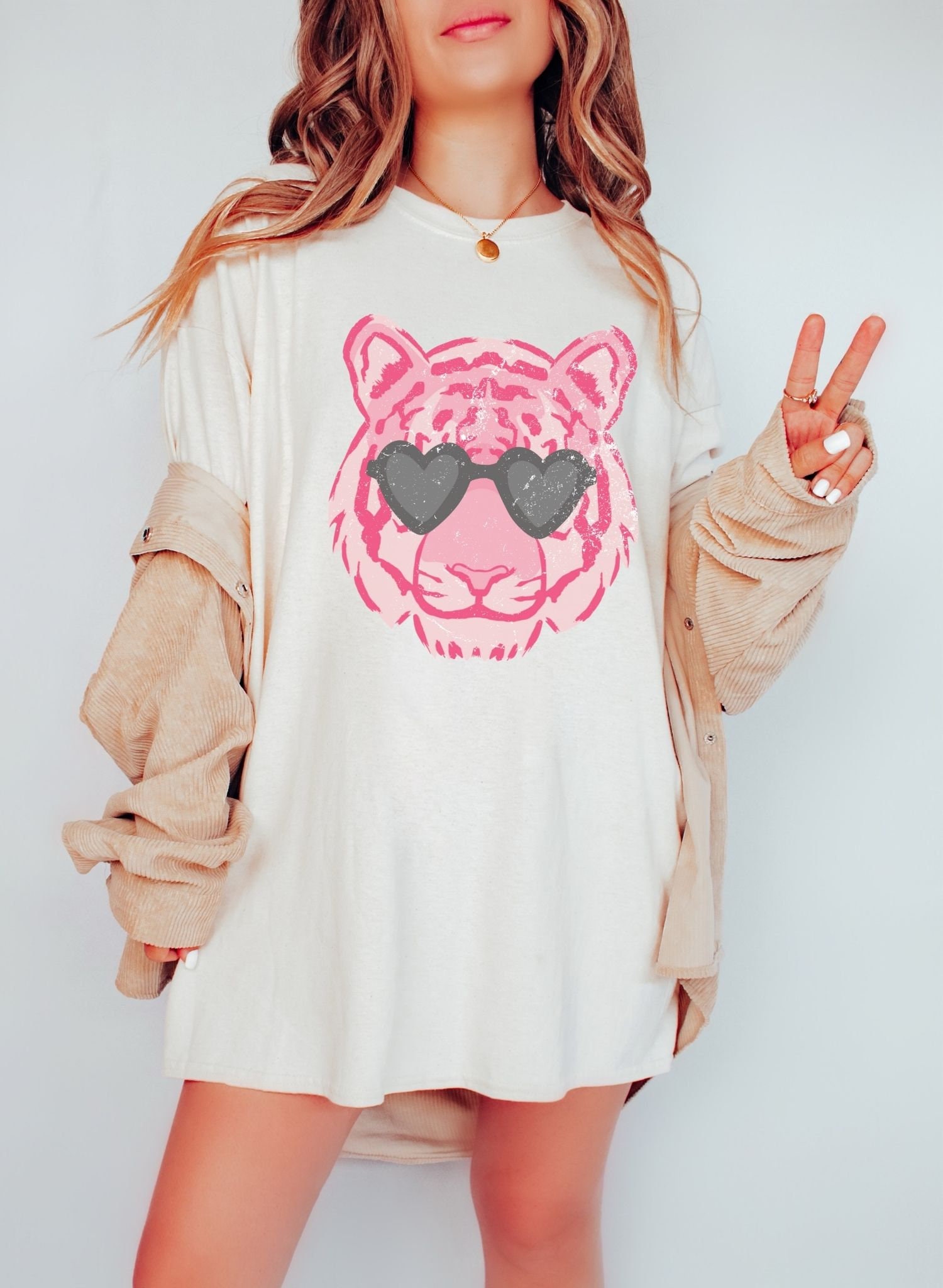 Comfort Colors Pink Tiger Shirt Tigers Mascot Shirt Tiger Tee - Etsy