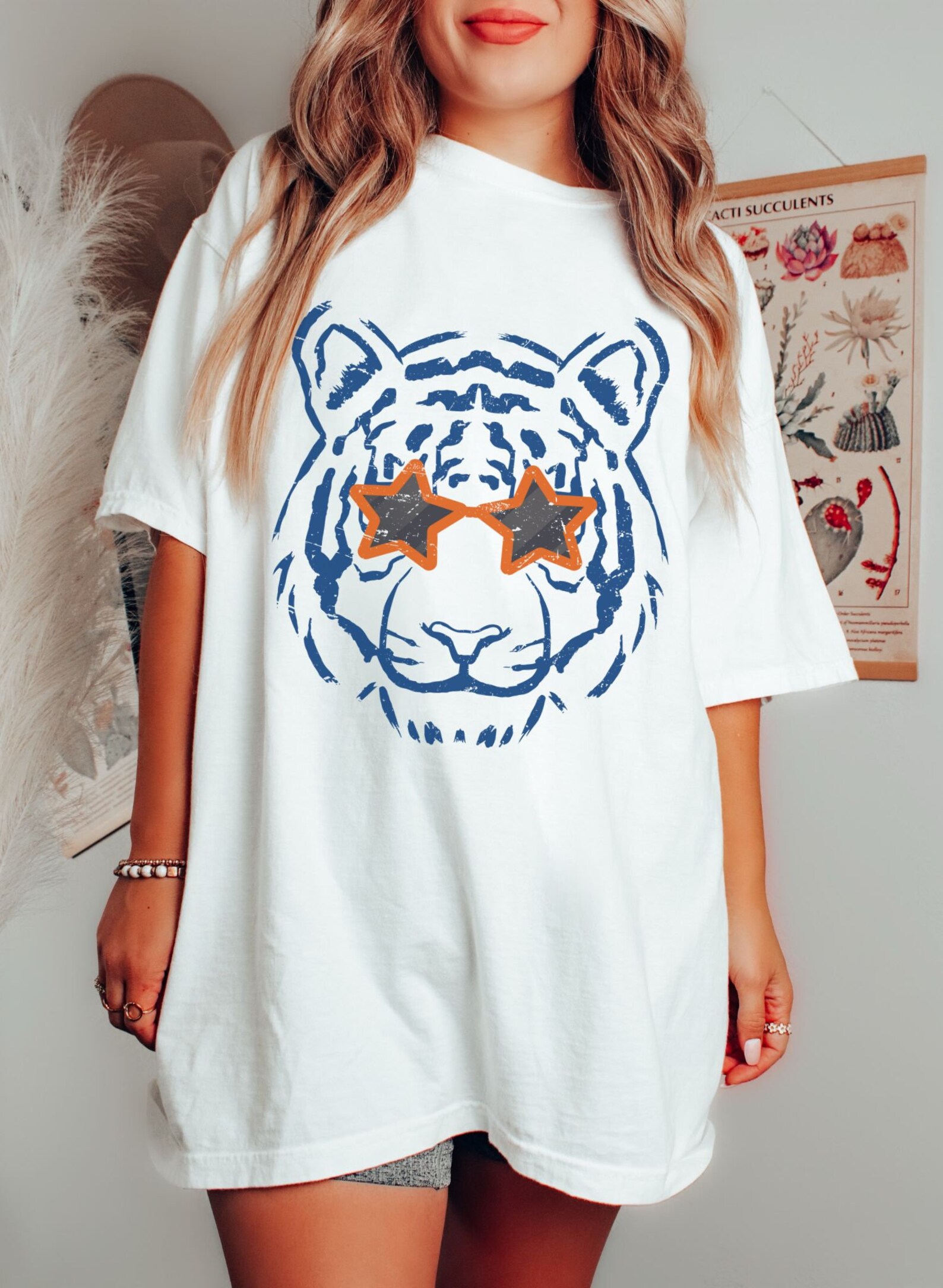 Comfort Colors Retro Blue and Orange Tigers Shirt Tigers Tee Tigers ...