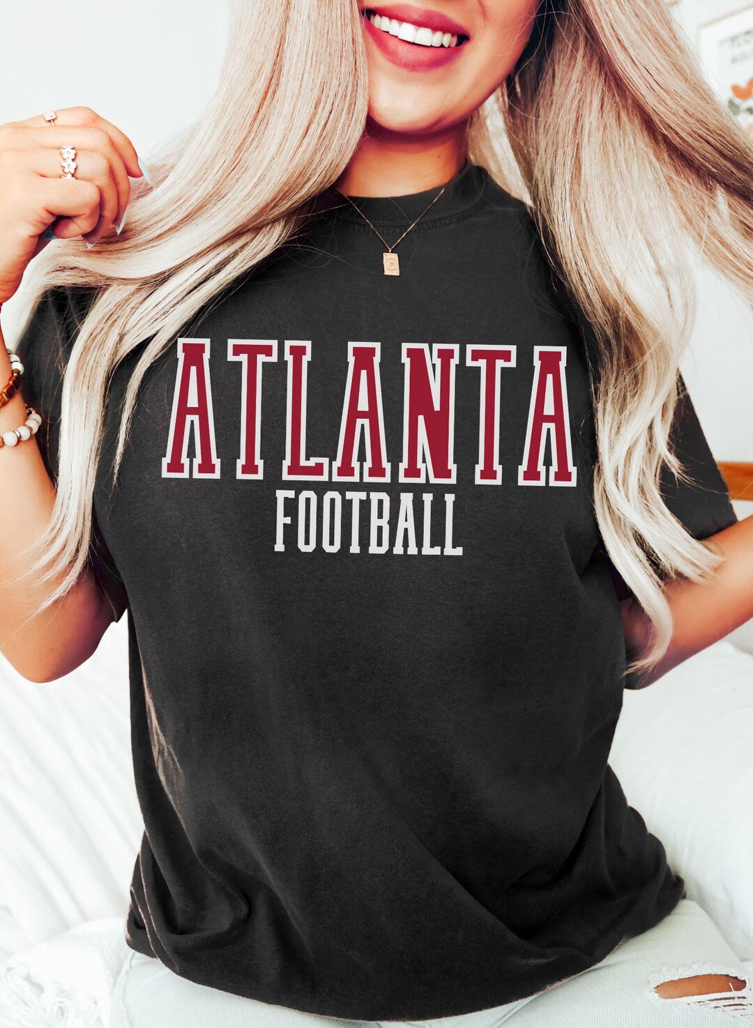 Comfort Colors Atlanta Football Shirt - Etsy