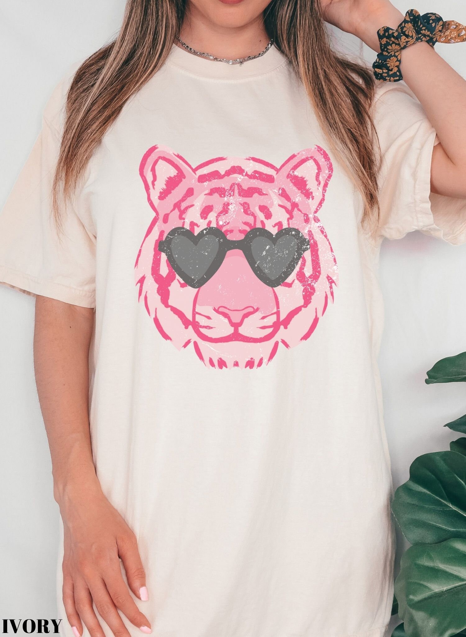 Comfort Colors Pink Tiger Shirt Tigers Mascot Shirt Tiger Tee - Etsy
