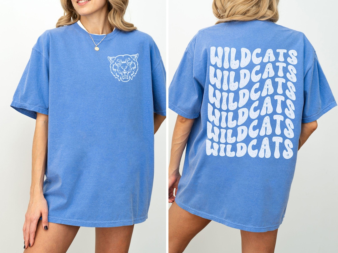 Comfort Colors Wildcats Shirt, Wildcats Mascot Tee Game Day Apparel ...